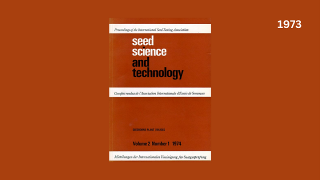 History of ISTA - International Seed Testing Association